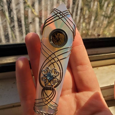 Large Glass Pipe, Opal Crystal Pipe, Pipes for Smoking, Glass Smoking ...