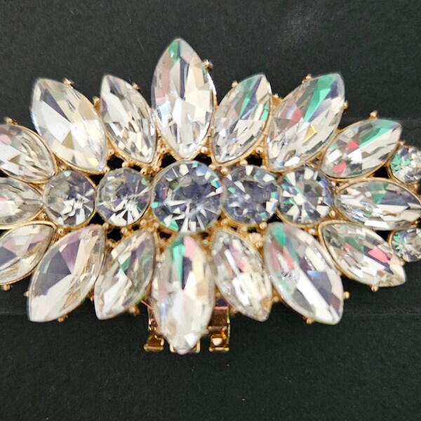 2 Crystal Bow Shoes Clips Bridal Wedding Rhinestone Glam Shoe Clips ...