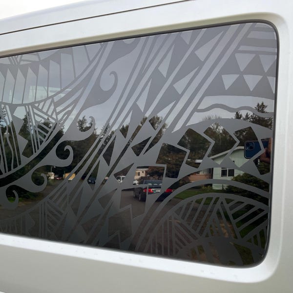 Swirl Car Window Decal: Trim-to-fit Vinyl Sticker - Jeep, Toyota, SUV ...