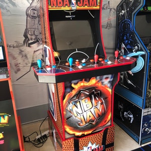 Arcade1up Cabinet Kickplate Graphics NBA JAM Basketball Graphic Sticker ...