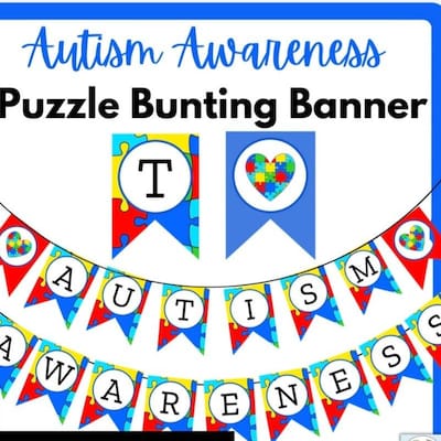 Autism Awareness Bulletin Board, Poster Set, Student Worksheet ...