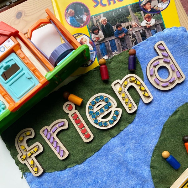 Alphabet Sensory Letter Trays - Etsy