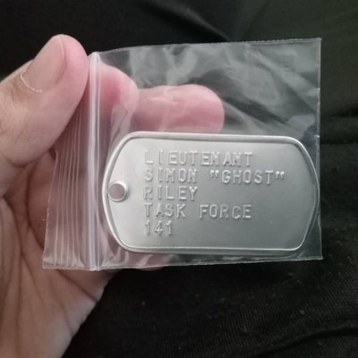 Simon 'ghost' Riley US Military Dog Tag Set - Etsy