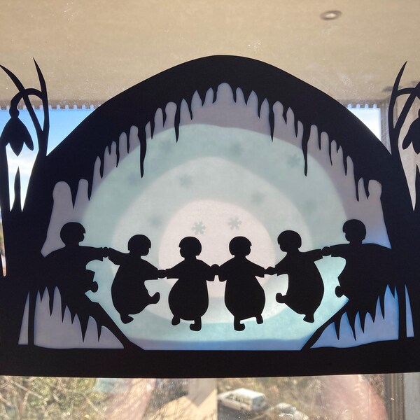 Dwarf With Treasure Cave / Shadow Play for a Tea Light / Waldorf ...