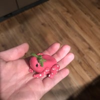 Strawberry Frog Figurine - Etsy