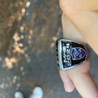 Personalized Championship Ring Custom Logo and Text for Football ...