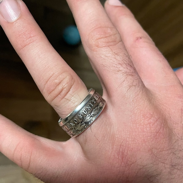 Morgan Silver Dollar Coin Ring - Etsy