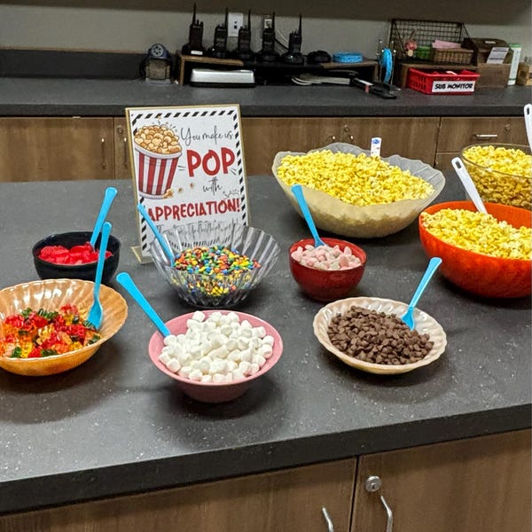 You Make Us Pop With Appreciation,popcorn Employee Appreciation Sign ...
