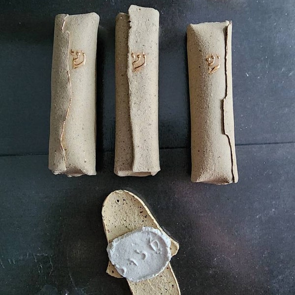 Mezuzah for Door, Set of 3 Ceramic Mezuzah Case, Unique, Handmade and ...
