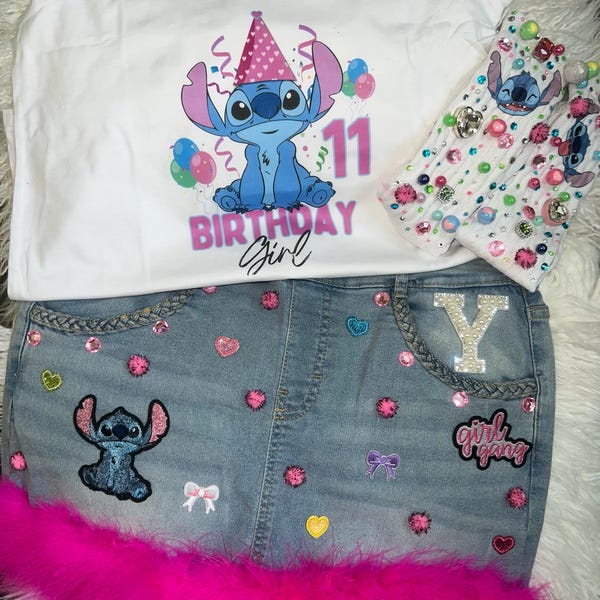 Stitch 8th Birthday PNG, Birthday Girl Stitch Digital Image, Lilo and ...