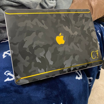 New MacBook M1, M2 Air, M1 Max MacBook Pro Black Leather Satin Gold ...