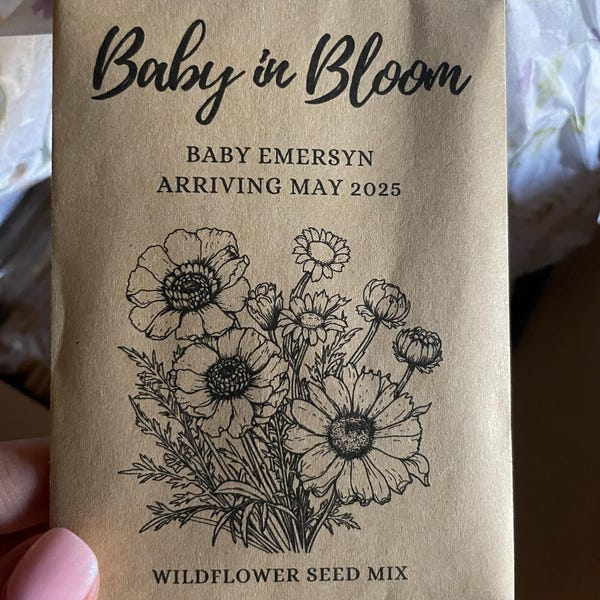 In Loving Memory Forget-me-not Seed Packet, Memorial Favor, Funeral ...
