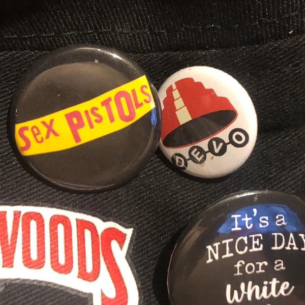 Vintage Rock Band Pinback Buttons, Punk, Alternative, Classic Rock - Etsy