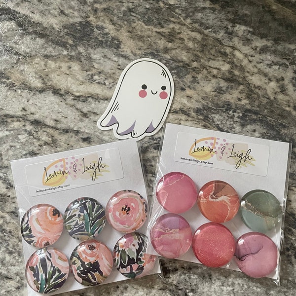 Alcohol Ink Abstract Magnets - Set of 6 - Art Magnets - Etsy