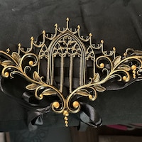 Silver Spine Metallic Latex Rubber Filigree Back Piece Armour Harness ...