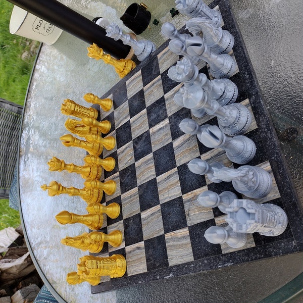 3D Printed Hexchess Set the Royals - Etsy