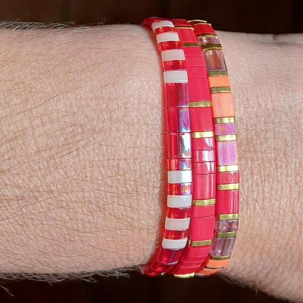 Poly Set - Tila Beads Bracelets - Etsy