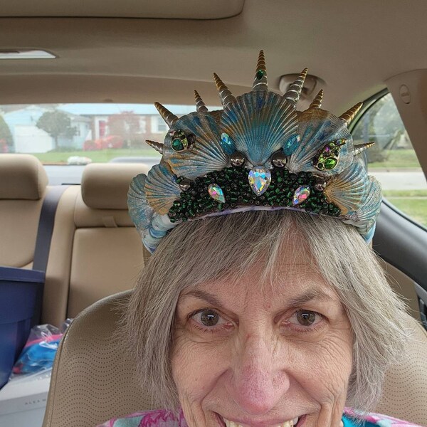 Seashell Atlantis Tiara Tourqoise Magic - Etsy