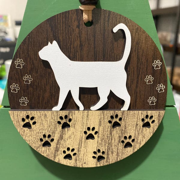 Cat Ornament SVG Bundle | Glowforge Ornament Files | Cat Ornaments SVG ...