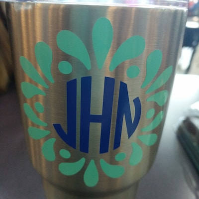 Yeti Monogram Decal Yeti Decal Monogram Decal Yeti Monogram Decal Yeti ...