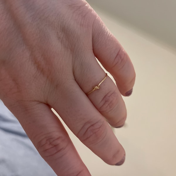 Thick Interlocking Set of 3 Rings in Silver, Gold Fill or Rose Gold ...