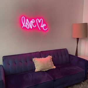 Love Me Neon Sign, Perfect Neon Sign for Girls Room Dacoretion and ...
