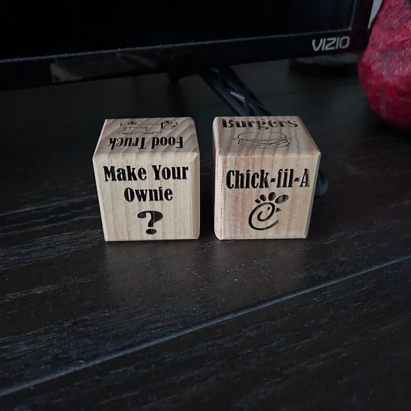 Dinner Dice - Custom Food Dice - Funny Gag Gift for Couples, Families ...