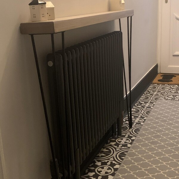 Rustic Radiator Shelf - Console Table - Etsy UK