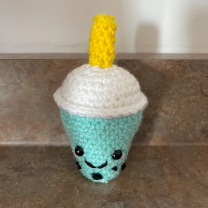 Crochet Pattern for Bubble Tea Boba Keychain - Etsy