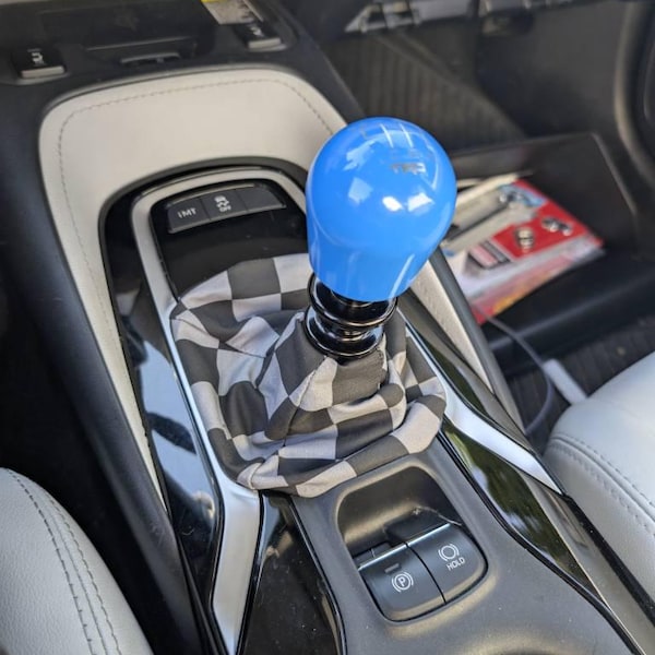 Portofino Blue Aluminum Shift Knob Textured Grip - Universal Long ...