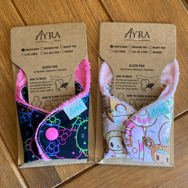 BLUE FLORA - Handmade All Purpose Wet Dry Bag, Cloth Pad Wrapper ...