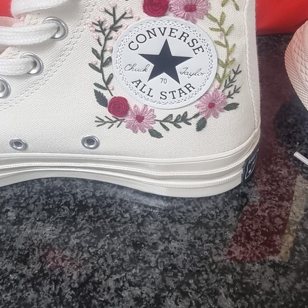 Embroidered Converse/ Converse Custom Constellation Embroidery ...