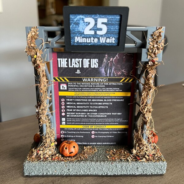 HHN House Entrance Portal Wait Sign Ornament Inspired by - Halloween ...