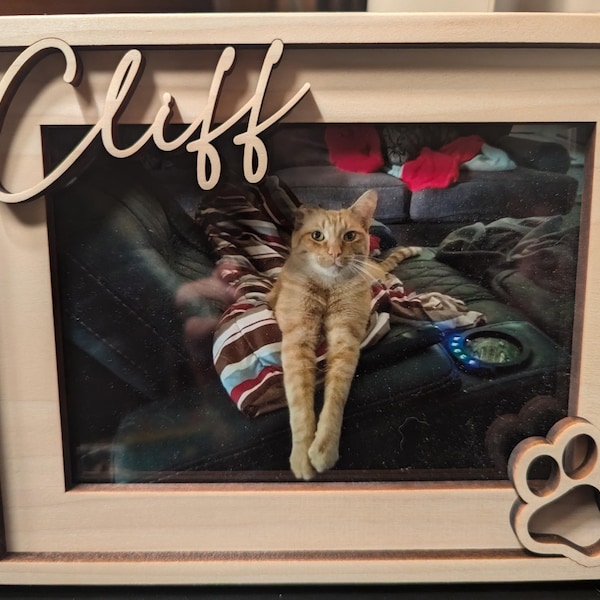 Personalized Cat Frame | Custom Cat Name Picture Frame | Gifts for Cat ...