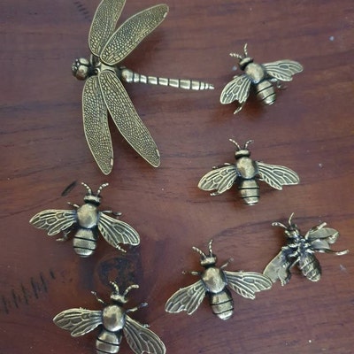 3 Solid Bee Ornaments, Childlike Decorations, Office Study Gifts ...