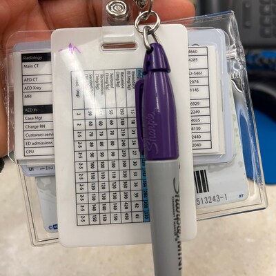 Mini Sharpie for Badge Reel, Nurse Badge Reel Keychain, Badge Reel Mini ...