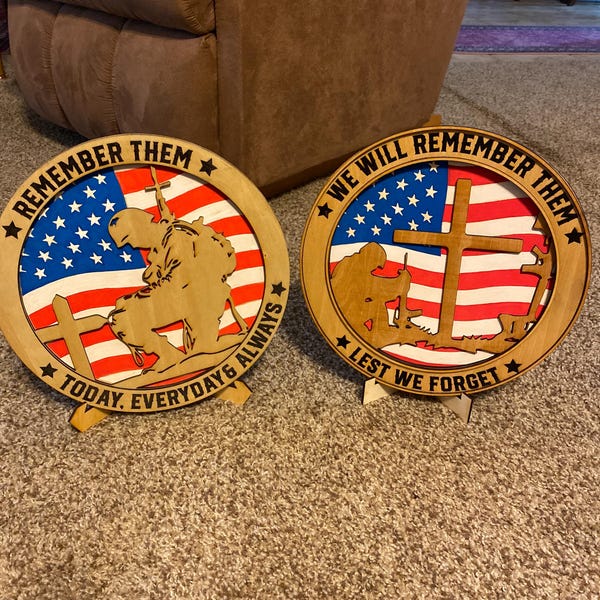 Veteran Oath Memorial SVG, Eagle Military Tribute Laser Cut Files ...