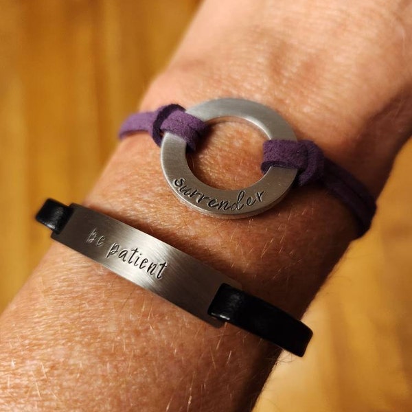 Word Bracelet—custom Bracelet—mantra Bracelet—one Word Bracelet—word of ...