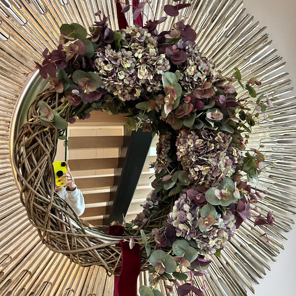 Large Willow Wicker Arch Eco Wedding Chandelier 60cm, 70cm, 80cm, 90cm ...