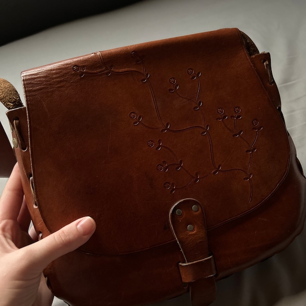 MINELLI Leather Shoulder Bag Purse Made in Italy - Etsy