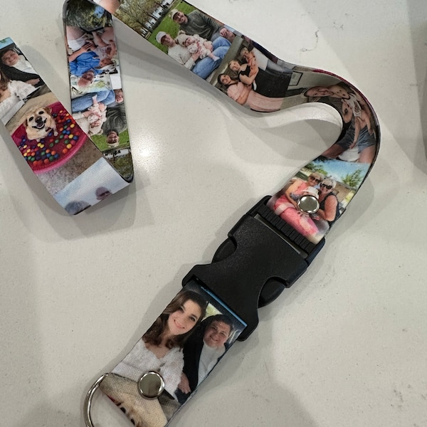 Custom Photo Lanyard, Collage Photo Lanyard, Personalized Neck Lanyard ...