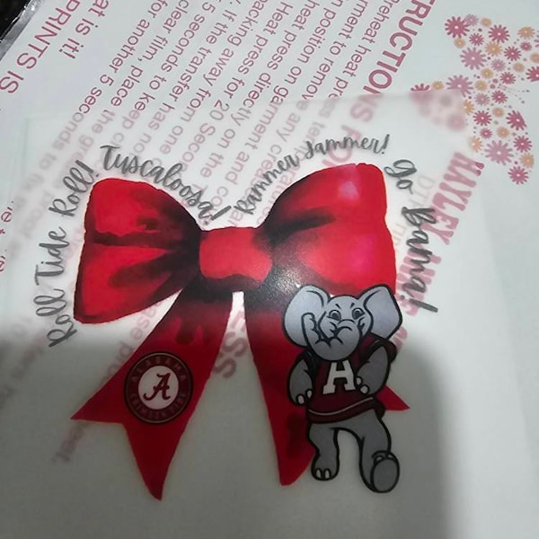 Alabama Coquette, Roll Tide, Bama, Alabama Football, DTF, DTF Print ...