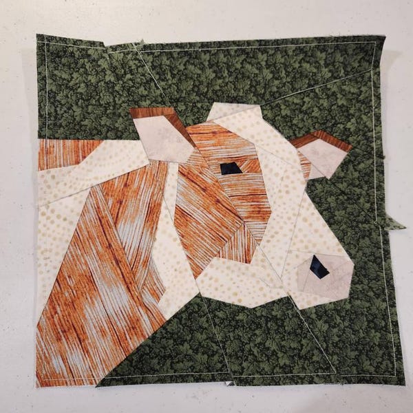 Goat Quilt Block, Paper Pieced Quilt Pattern, PDF Pattern, Instant ...