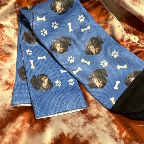 Custom Pet Socks, Put Your Cute Dog on Socks, Dog Lovers Gift, Funny ...