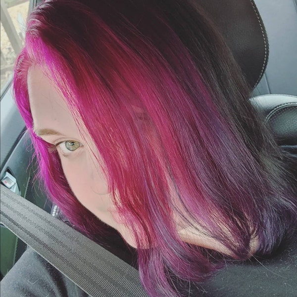 Dark Fuchsia Pink Hair Dye - Etsy