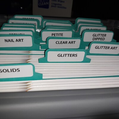 Color Street Labels for Tab Dividers, Divider Organization Labels - Etsy