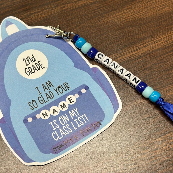 First Day of School, I Am so Glad Your Name is on My Class List ...