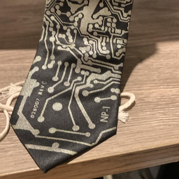 Circuit Board Tie. Short Circuit Print, Men's Necktie. Geeky Grad Gift ...