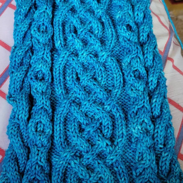 Celtic Aran Afghan | Cable Knit Afghan | Aran Afghan | PDF Knitting ...