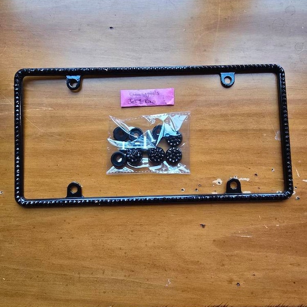 Clear Daisy Flower Crystal Sparkle Auto Bling Rhinestone License Plate ...